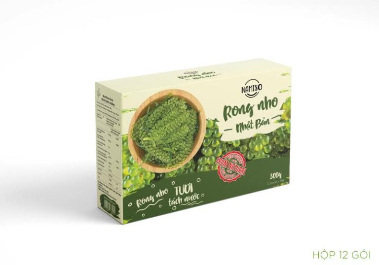 Rong Nho tách nước Namiso – Hộp 12 gói 300g - Namiso